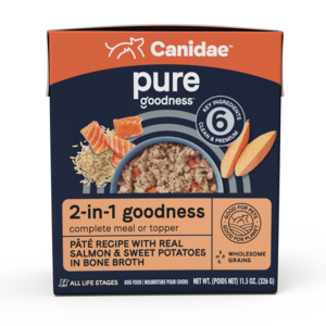Canidae Pure Goodness 2-in-1 Pate Recipe With Real Salmon & Sweet ...