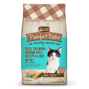 Merrick Purrfect Bistro Real Salmon + Brown Rice Recipe With Ancient ...